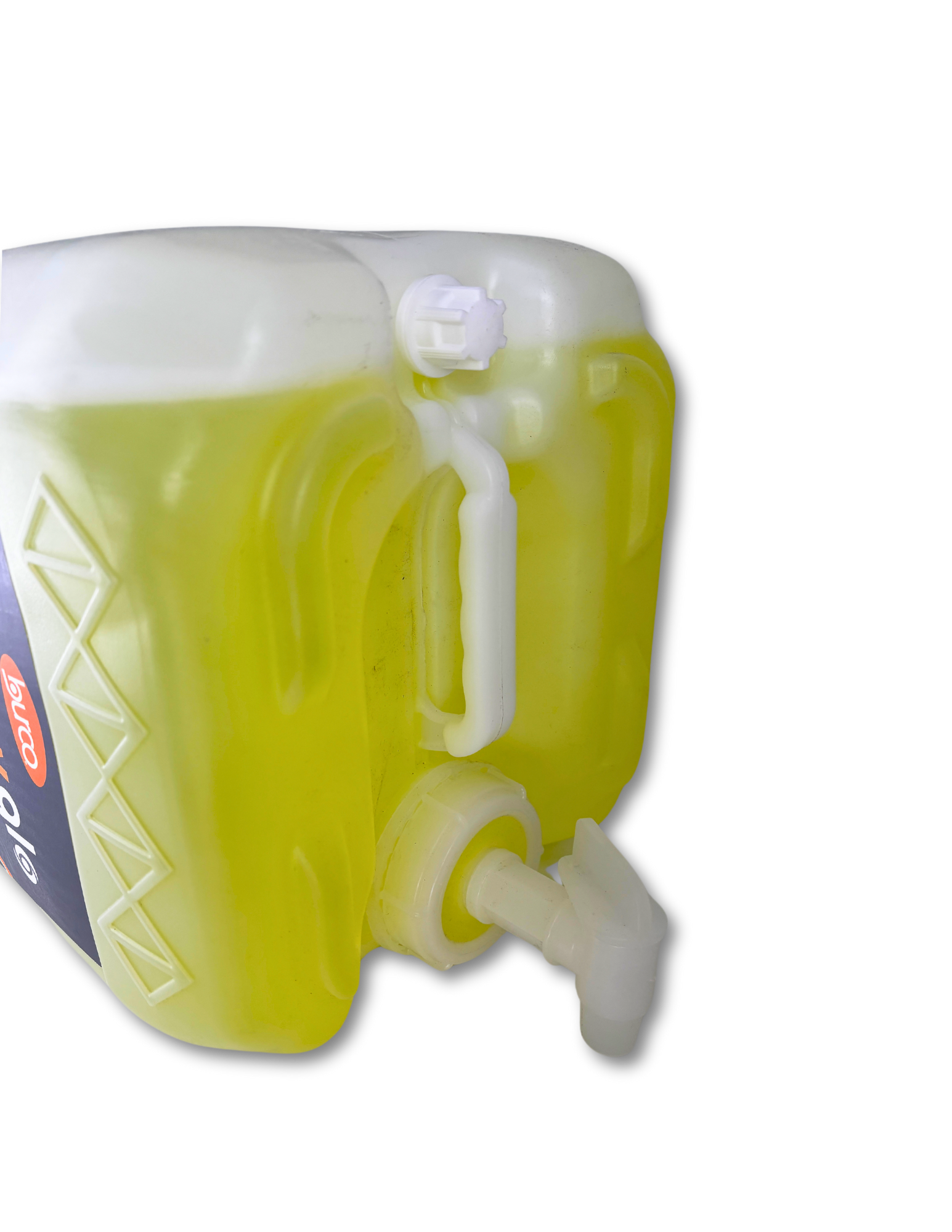 BURCO THE ORIGINAL WINDOW GLO YELLOW - 5 GAL TOTE W SPIGOT