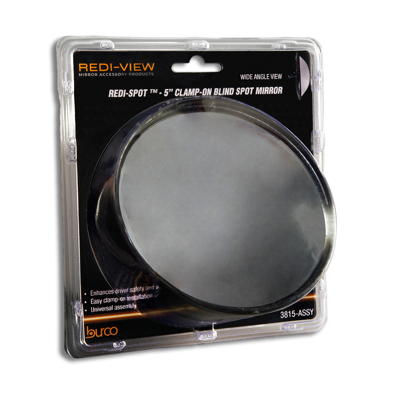 BURCO 5 REDI-SPOT CONVEX UNIVERSAL MIRROR ASSEMBLY